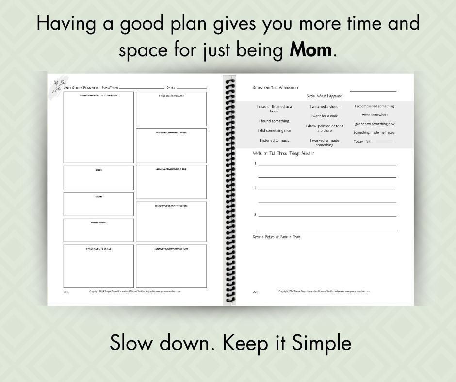 Simple Steps Homeschool Planner – You Can Trust Him