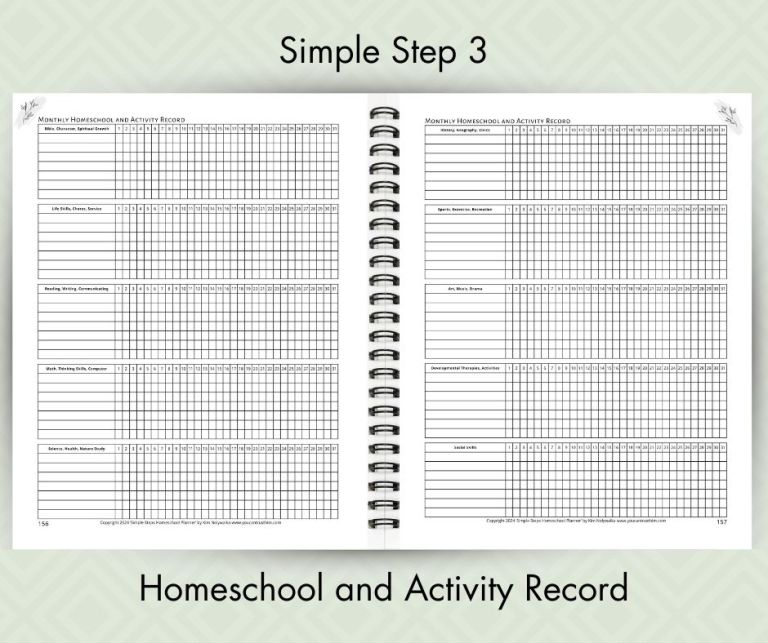 Simple Steps Homeschool Planner – You Can Trust Him